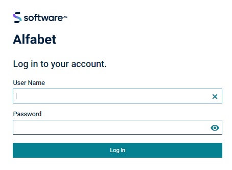 Log in to Alfabet FastLane