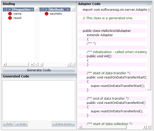 Writing the Adapter Code